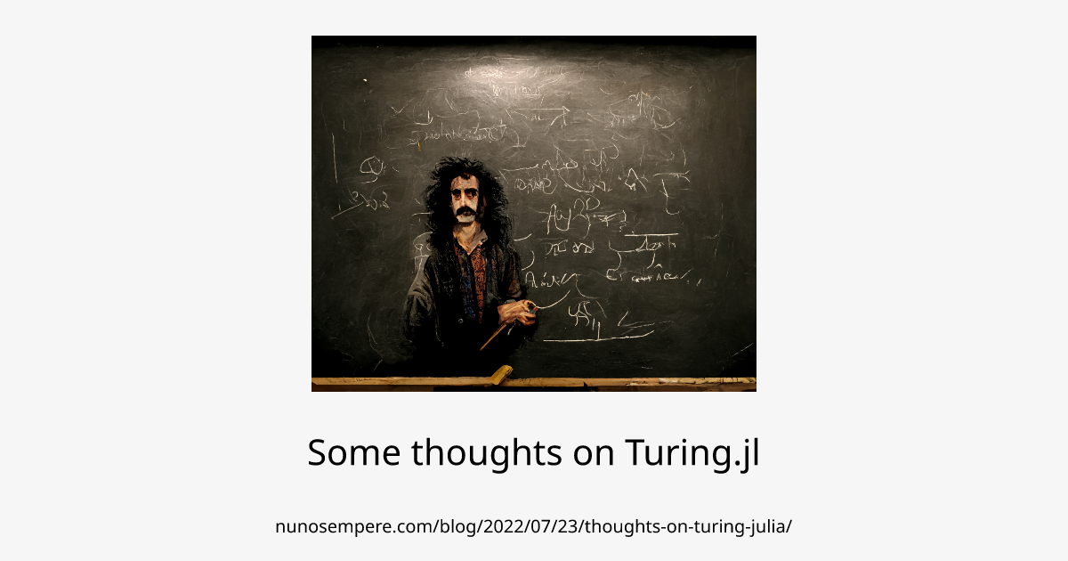 Some thoughts on Turing.jl