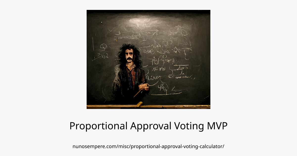 misc - proportional approval voting calculator